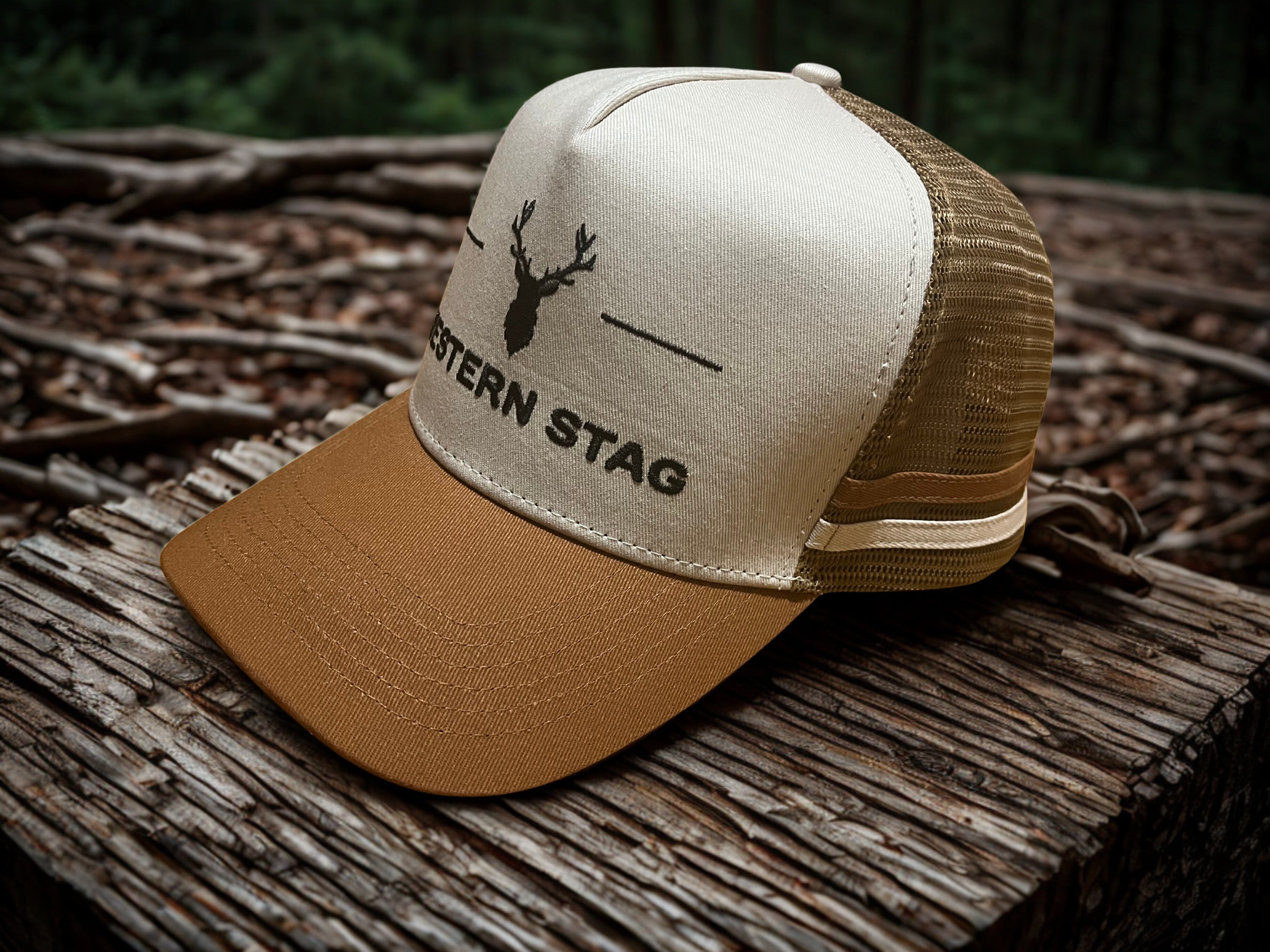Western Stag Vintage Trucker Cap